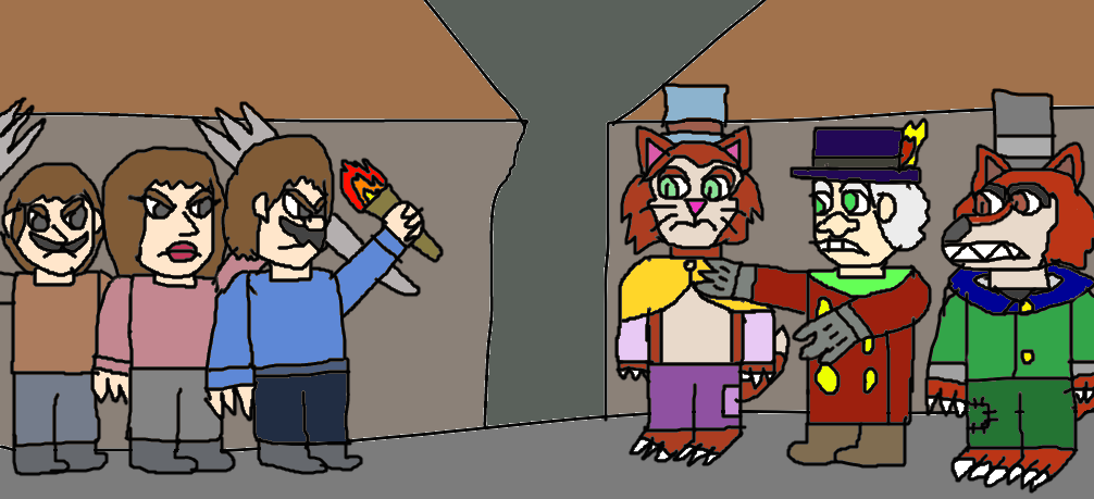 the coachman vs a angry mob by videogamer312 on DeviantArt