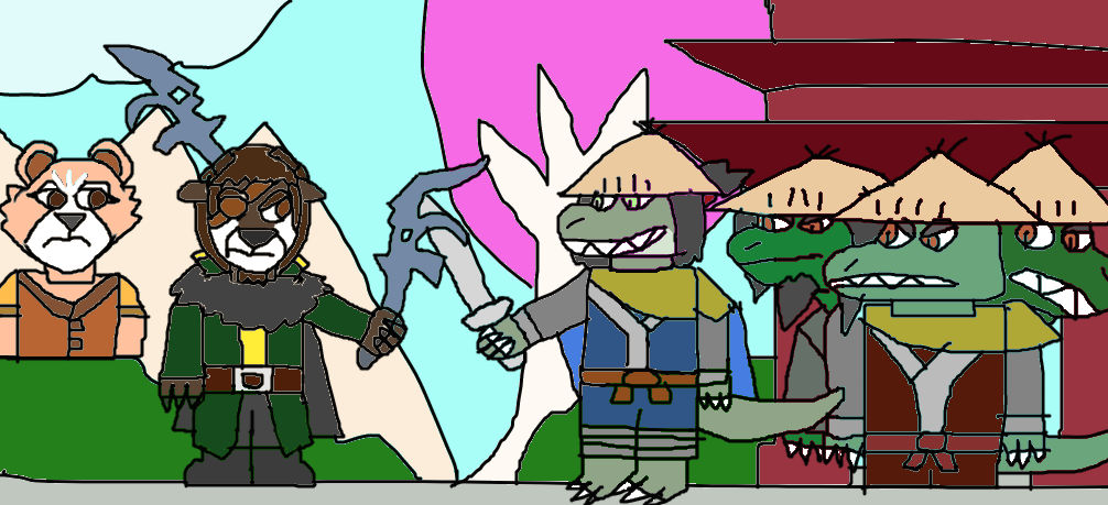 two gaurds swordfighting by videogamer312 on DeviantArt