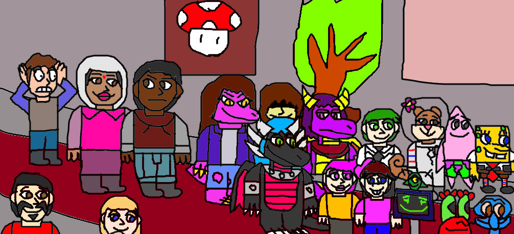 a long line in a movie theater by videogamer312 on DeviantArt