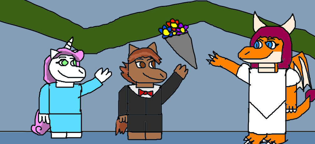 smoulder throws a bouquet (commission) by videogamer312 on DeviantArt