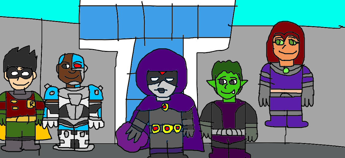 teen Titans my version redrawn by videogamer312 on DeviantArt