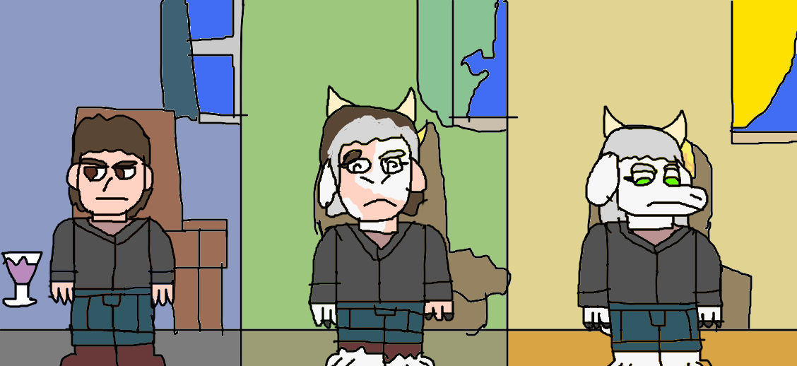 grumpy man to Toriel (tf attempt) part 1/2 by videogamer312 on DeviantArt