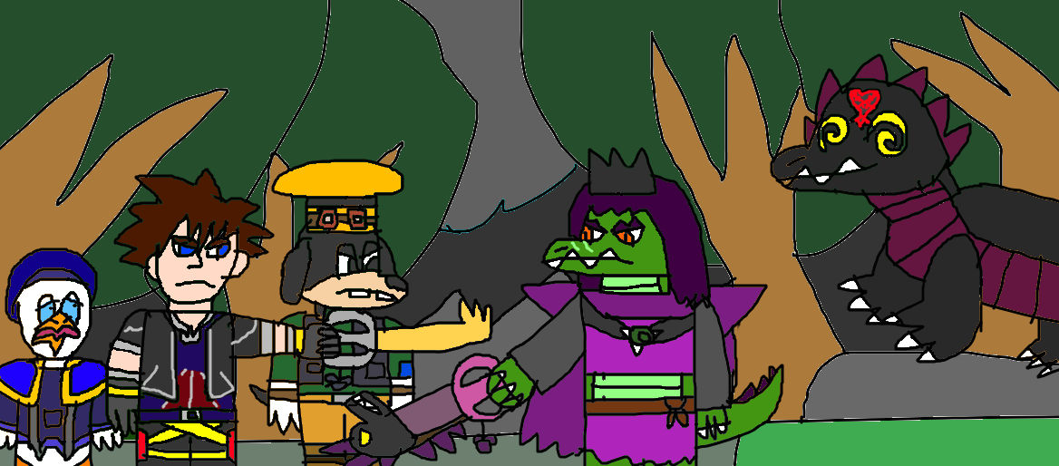 Sora vs crooler redrawn by videogamer312 on DeviantArt