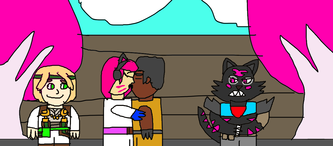 sora kisses arin (art trade) by videogamer312 on DeviantArt