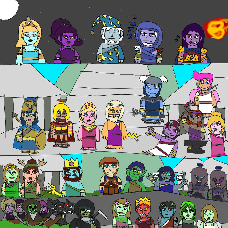 My take on Mythology 1 Greek gods by videogamer312 on DeviantArt