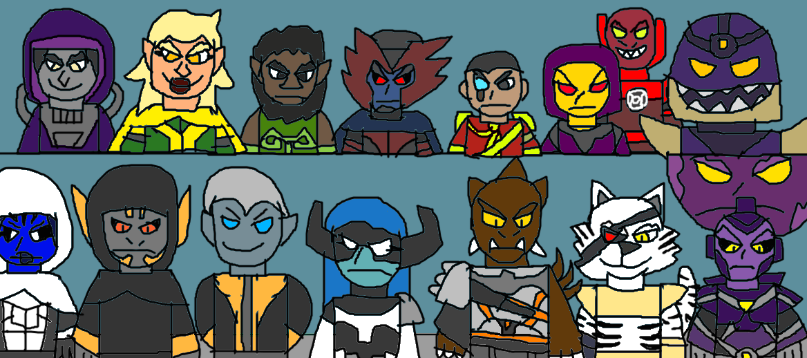 my takes on alien supervillains by videogamer312 on DeviantArt