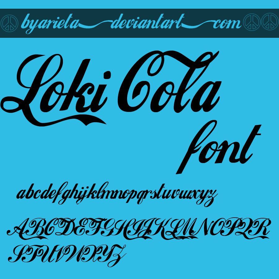 Loki Cola Font by ByArieta on DeviantArt