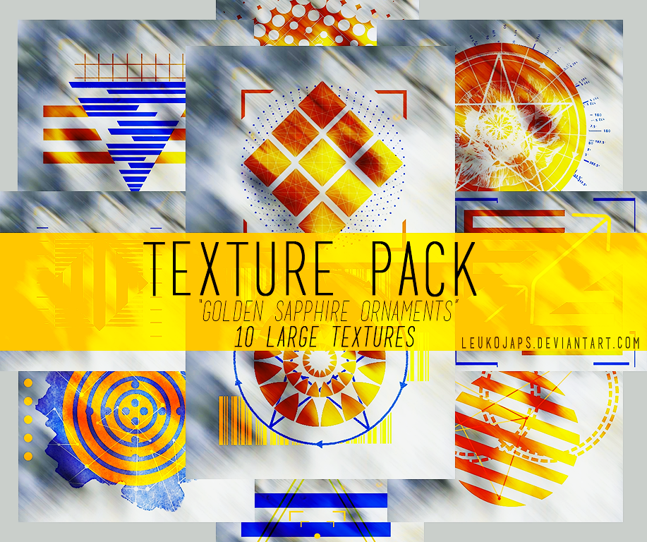 Golden Sapphire Ornaments | Texture Pack by LeukojaPS on DeviantArt