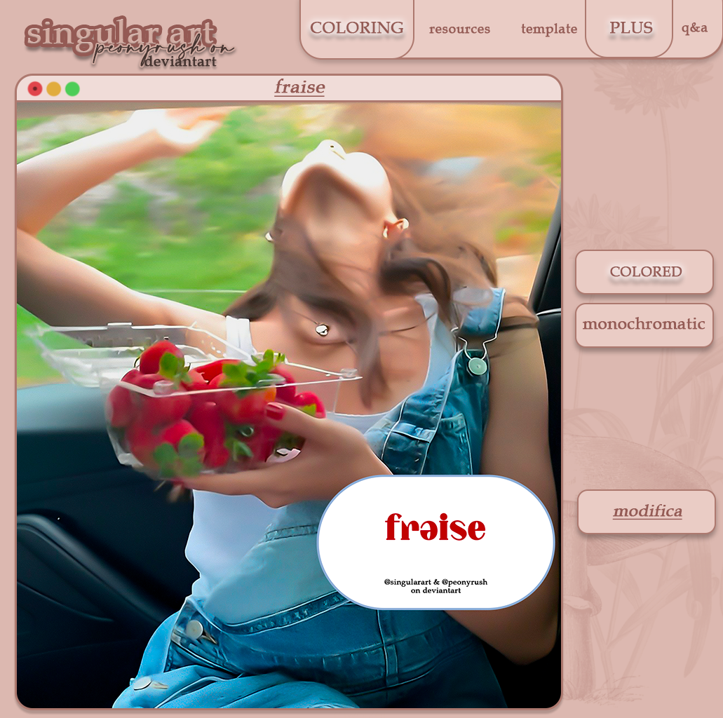 FRAISE - PSD PHOTOSHOP by peonyrush on DeviantArt