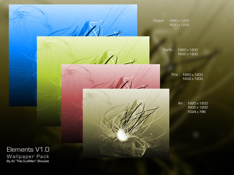 Elements wallpaper pack by aceinpeace on DeviantArt