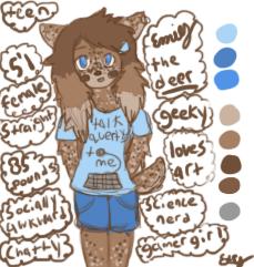My Fursona Messy Ref Emily by the-artsy-toaster on DeviantArt
