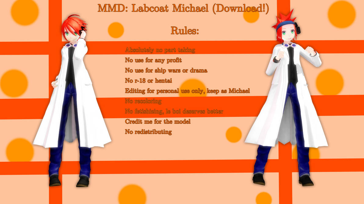 MMD: Lab coat Michael (Download Down) by PrincessSkyler on DeviantArt