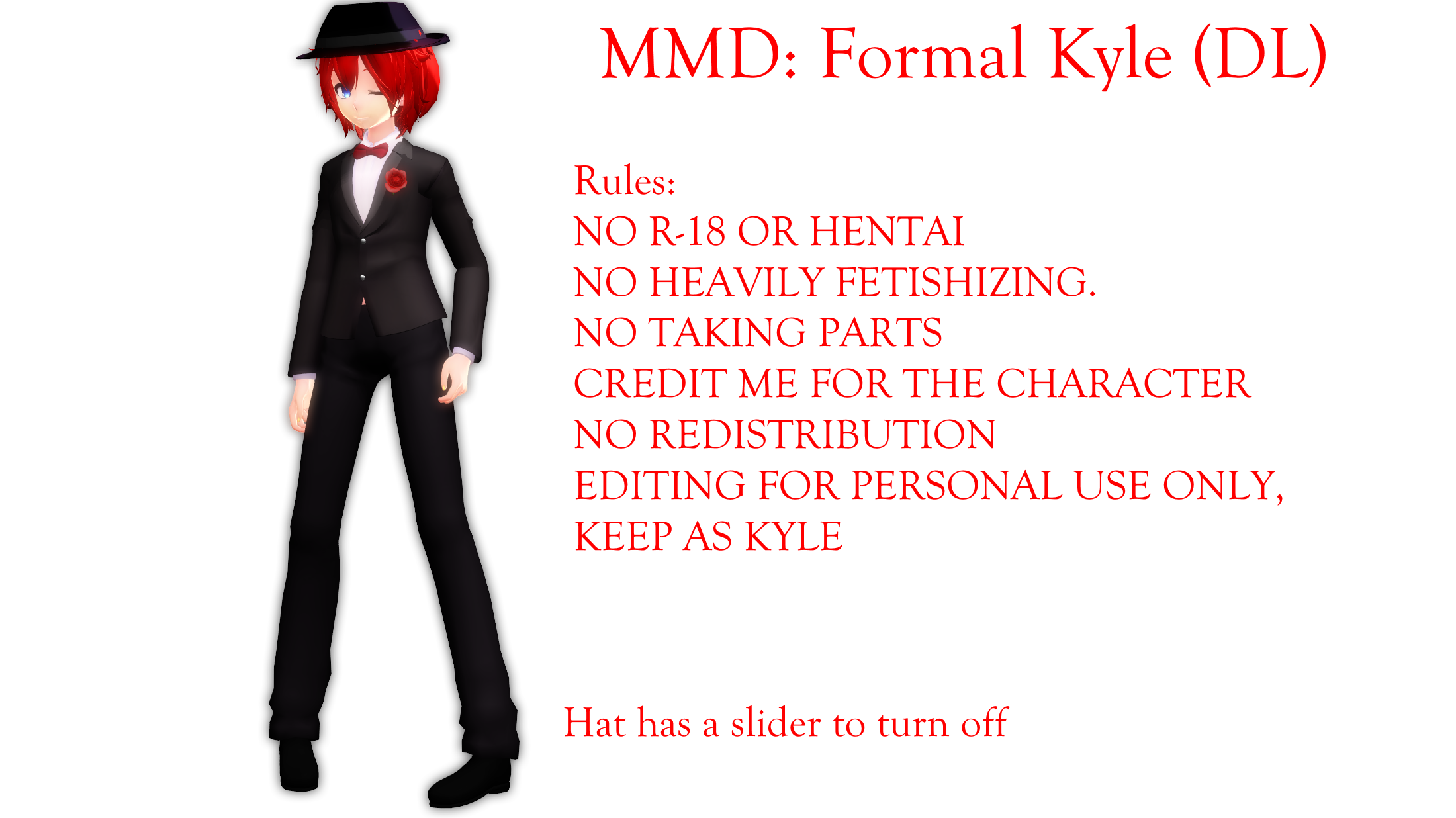 MMD: Formal Kyle (Download Down) by PrincessSkyler on DeviantArt