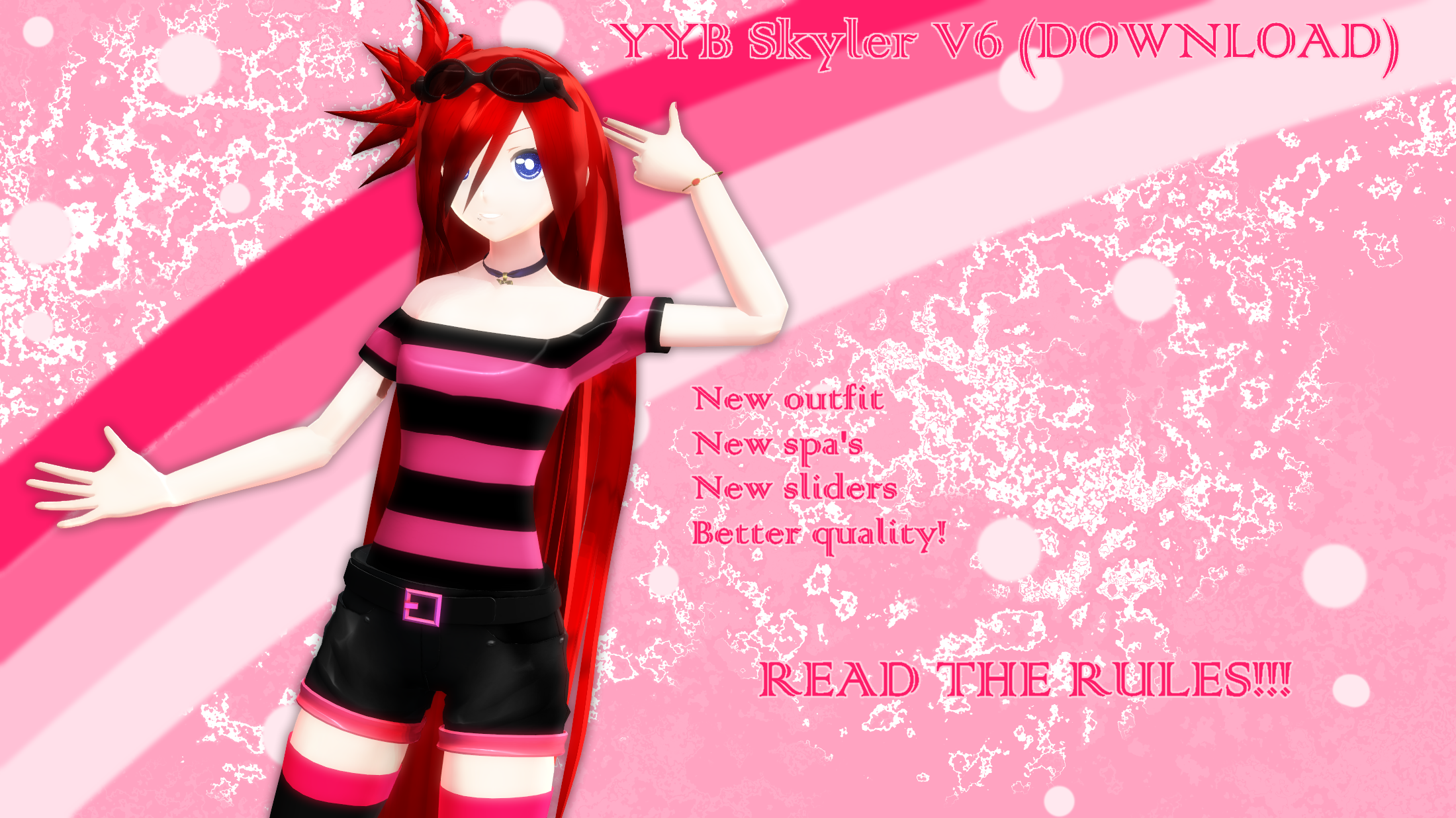 MMD: YYB Skyler v6 (Download down) by PrincessSkyler on DeviantArt