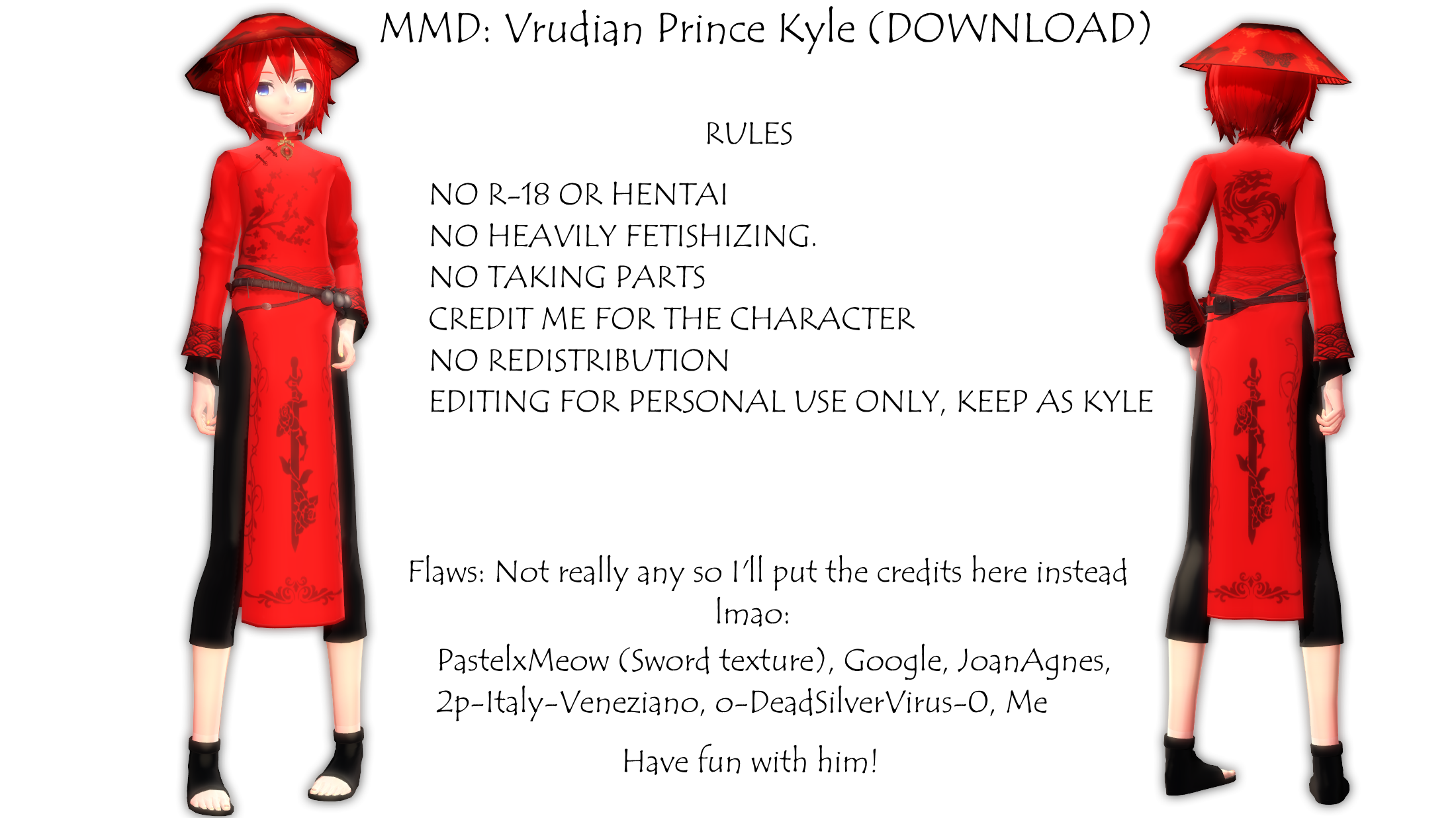 MMD: Vrudian Prince Kyle (DOWNLOAD Down) by PrincessSkyler on DeviantArt