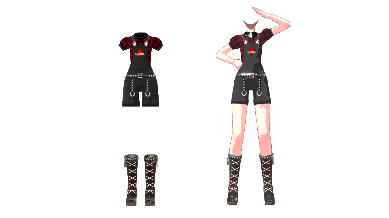 [P2U] MMD Country Punk Outfit DL (+Base Link) by PrincessSkyler on ...