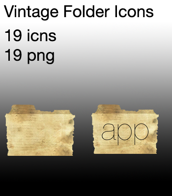 Vintage Folder Icons by michaellui11 on DeviantArt