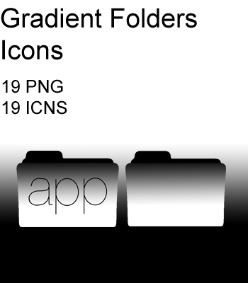Gradient Folder Icons by michaellui11 on DeviantArt