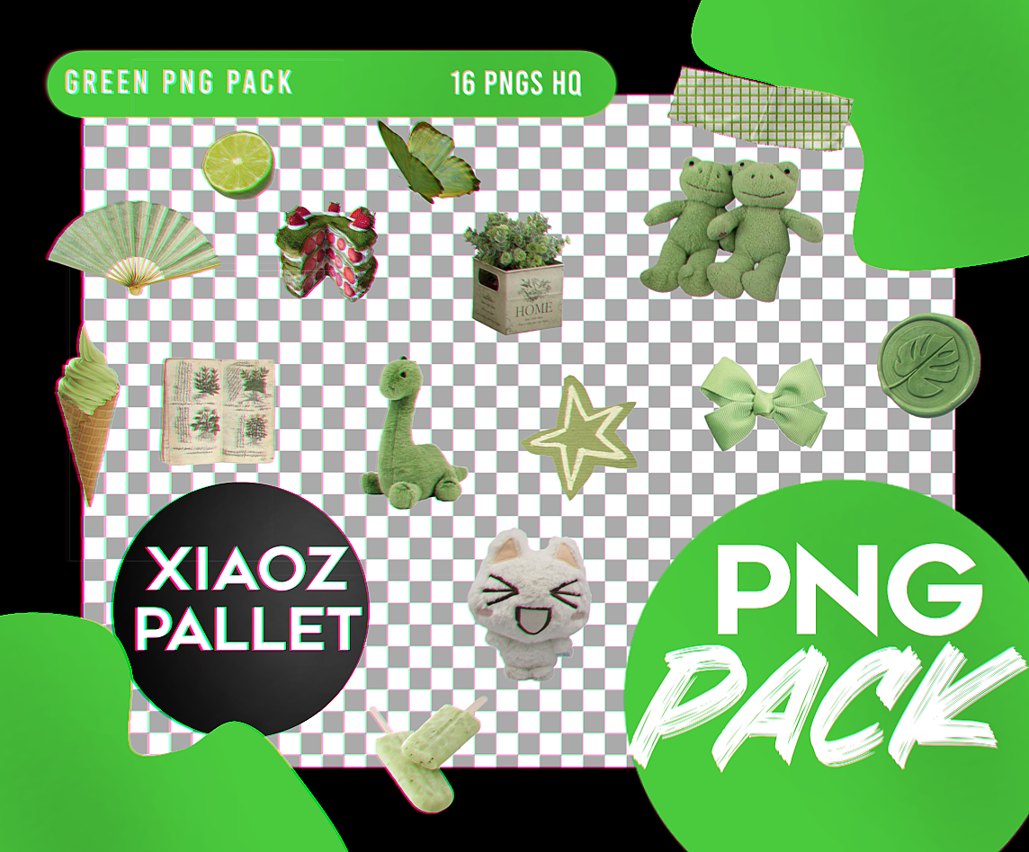 Green PNG PACK #01 by xiaozpallet by xiaozpallet on DeviantArt