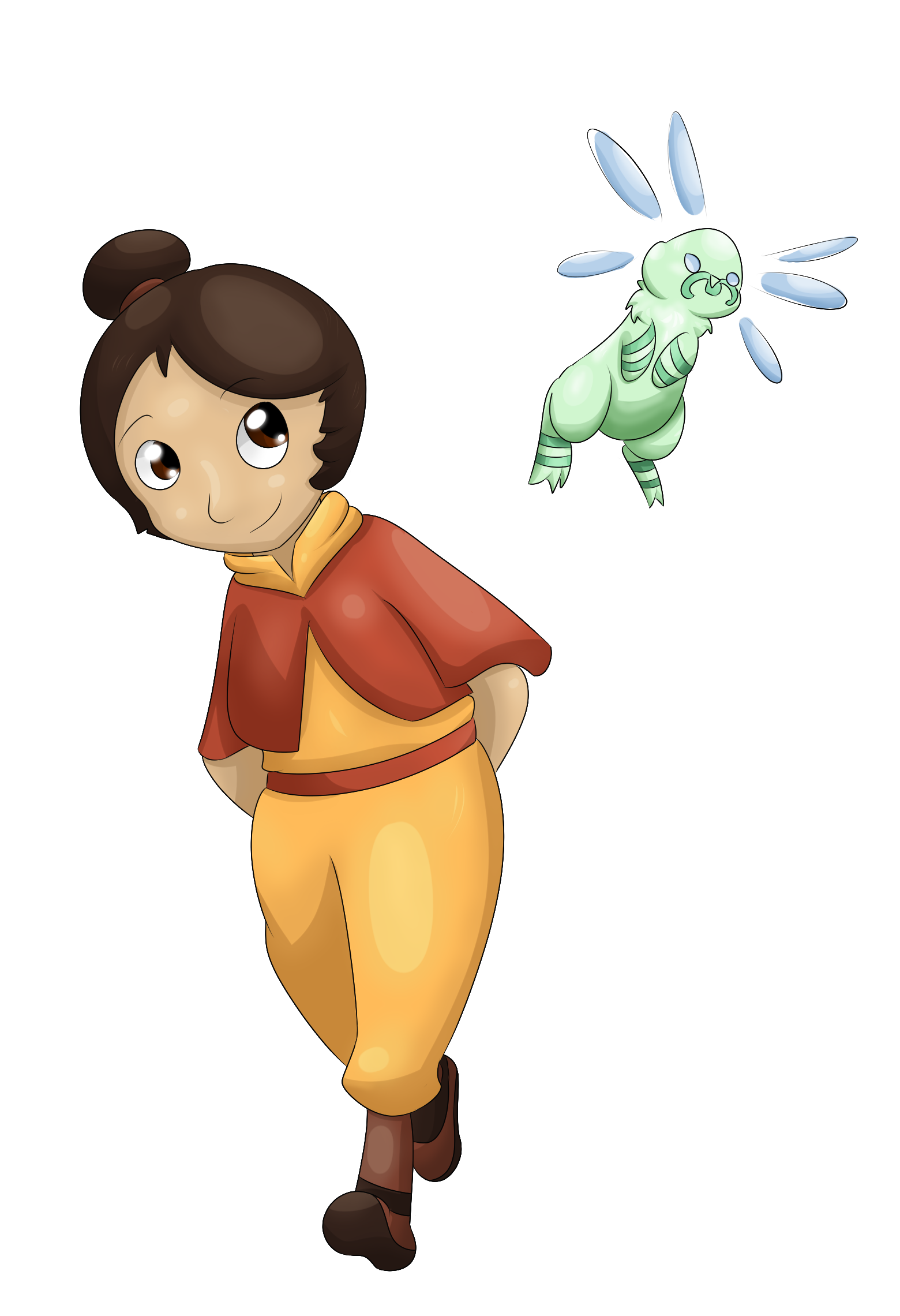 Spirit guide and spirit friend by TeamCapumon on DeviantArt