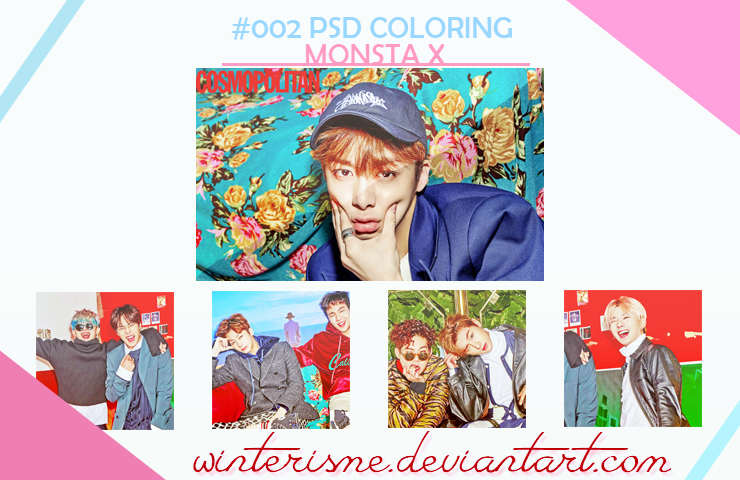 #002 PSD COLORING MONSTA X by WinterISMe on DeviantArt