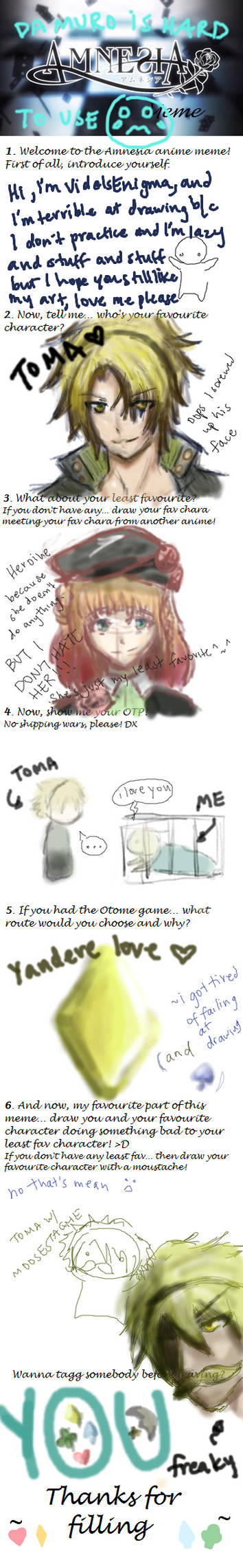 Amnesia Meme by VidelsEnigma on DeviantArt