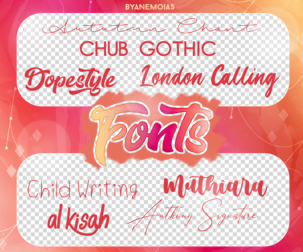 Fonts Pack #1 by Anemoias by byAnemoias on DeviantArt