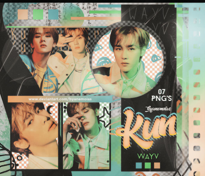 Kun (WayV) - Kick Back - PNG Pack #1 by Anemoias by byAnemoias on ...