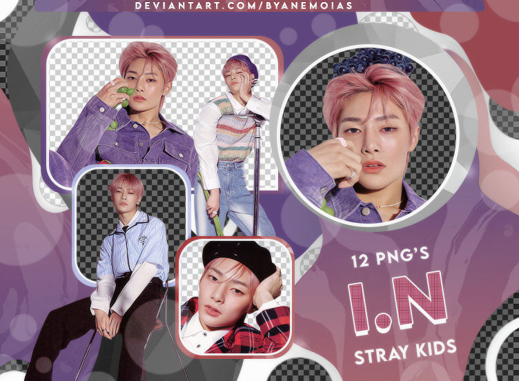 I.N (Stray Kids) - PNG PACK #10 by Anemoias by byAnemoias on DeviantArt