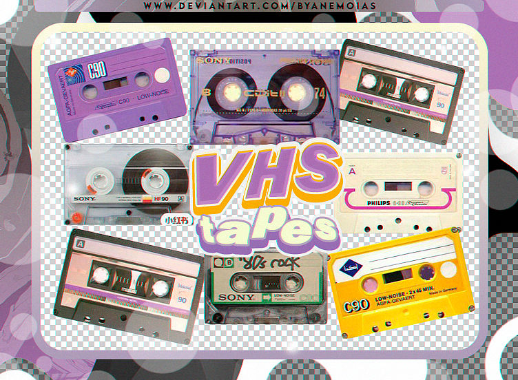 VHS TAPES - PNG PACK #1 by Anemoias by byAnemoias on DeviantArt