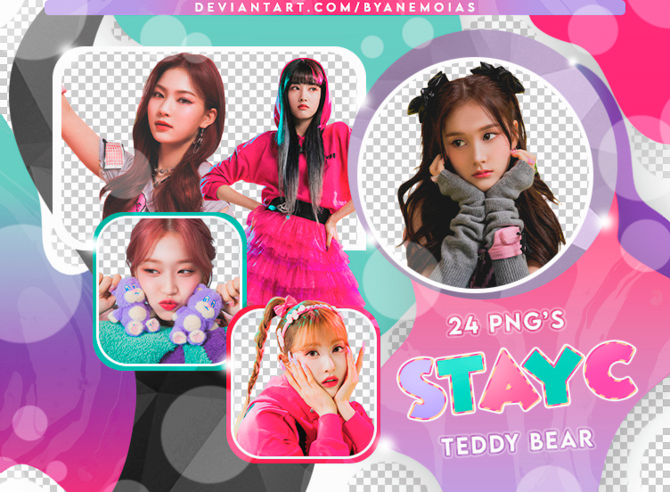 STAYC (TEDDY BEAR) - PNG PACK #2 by Anemoias by byAnemoias on DeviantArt