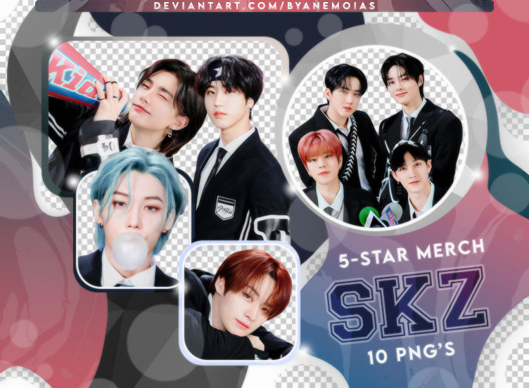 Stray Kids (5-STAR MERCH)- PNG PACK #80 byAnemoias by byAnemoias on ...