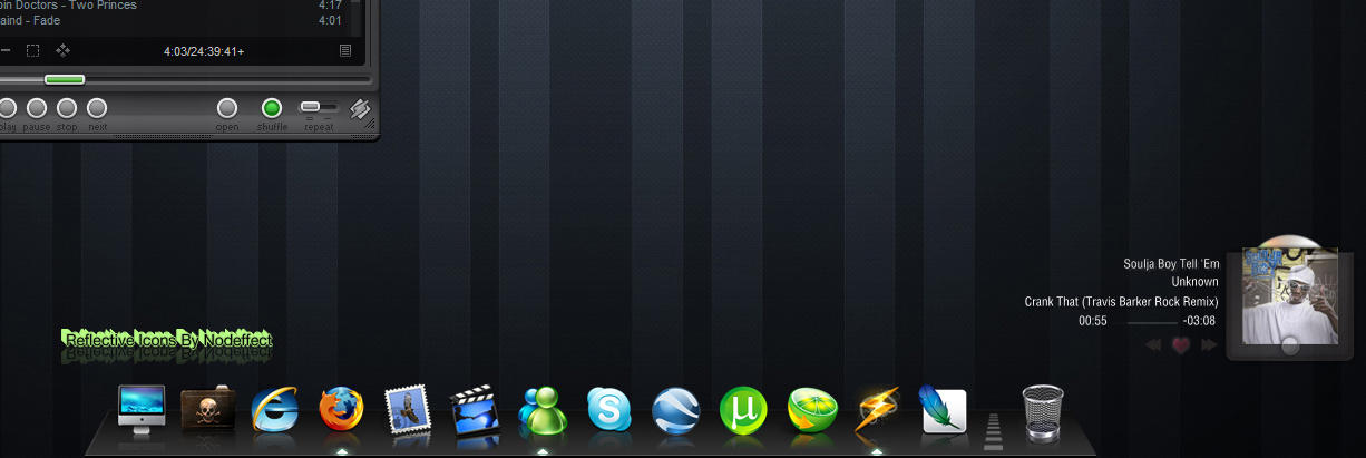 Reflective Dock Icons by nodeffect on DeviantArt