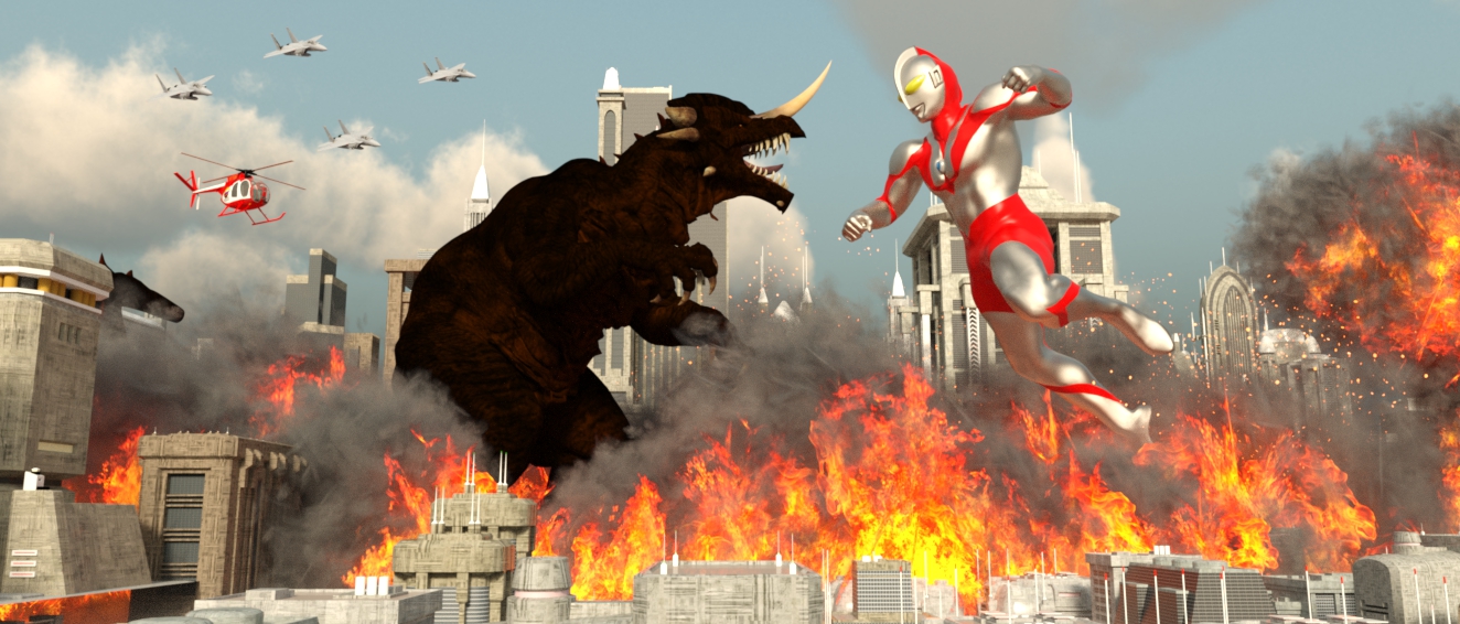 Ultraman Vs Zaragas 2.0 by TeddyBlackBear2040 on DeviantArt