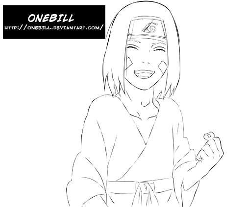 Naruto 653 : Rin! - Line - [PSD-FILE] by OneBill on DeviantArt