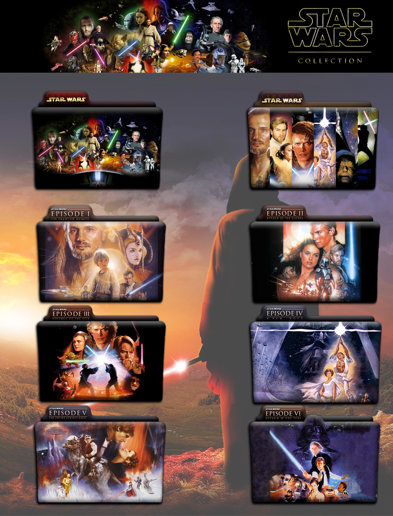 Star Wars Complete Saga Folder Icons by wchannel96 on DeviantArt
