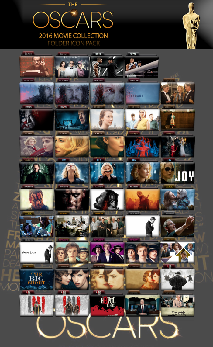 Oscar 2016 Movie Collection Folder Icon Pack by wchannel96 on DeviantArt