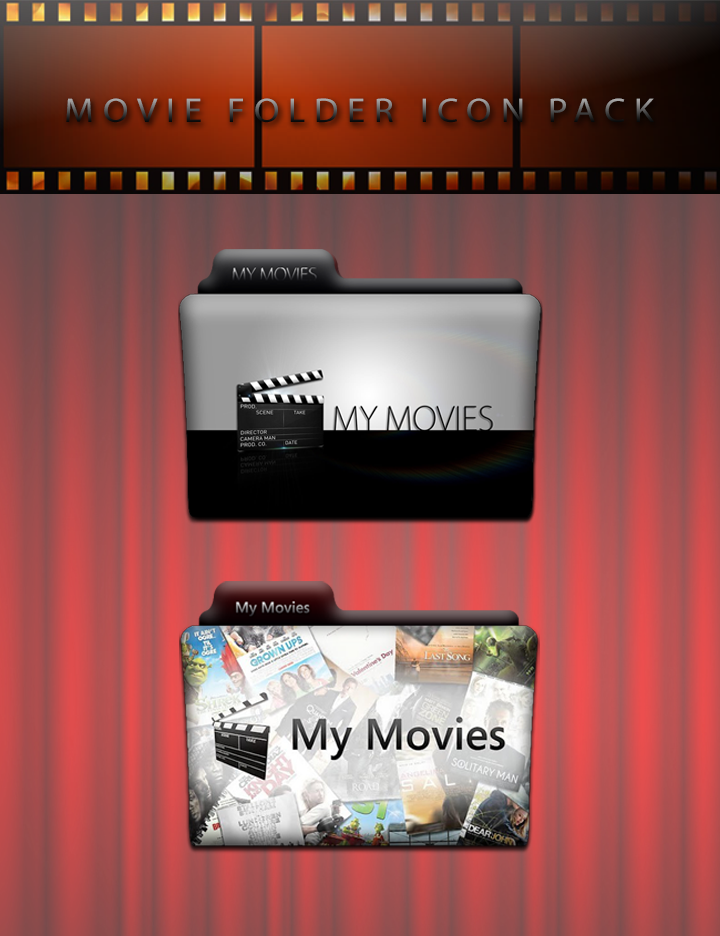 Movies Folder Icon Pack by wchannel96 on DeviantArt