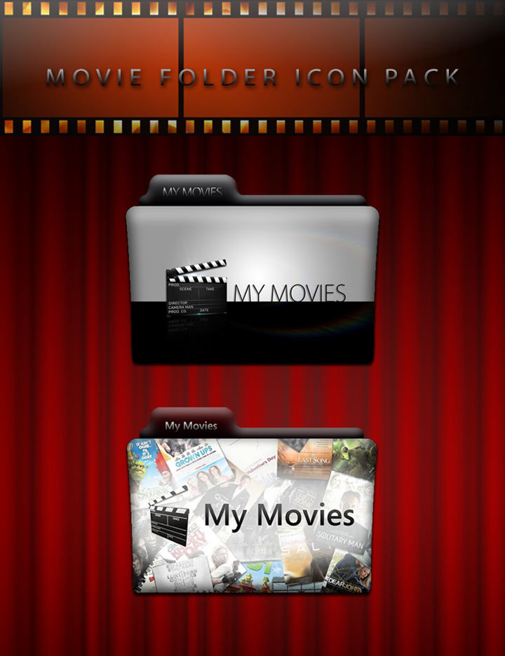 Movies Folder Icon Pack by wchannel96 on DeviantArt