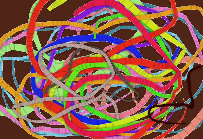 Too many colorful worms by DrawingRyuuXD on DeviantArt