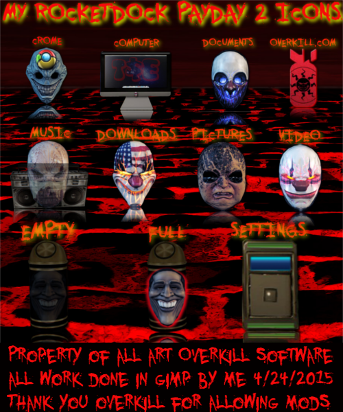 Payday 2 RocketDock Items by Brainstrain71 on DeviantArt