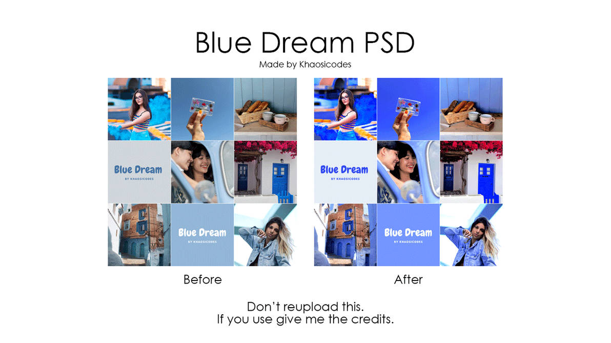 Blue Dream PSD by khaosicodes by khaosicodes on DeviantArt