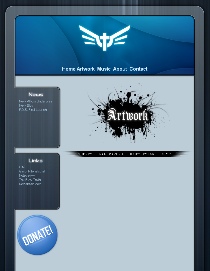 Falcon Design Studios Homepage by Falco101 on DeviantArt