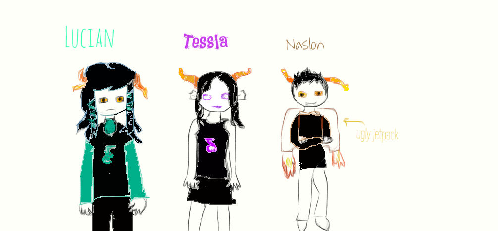 My 3 Homestuck OC's! by koralpink on DeviantArt