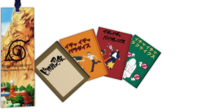 Jiraiya's books by LeaopardHeart on DeviantArt