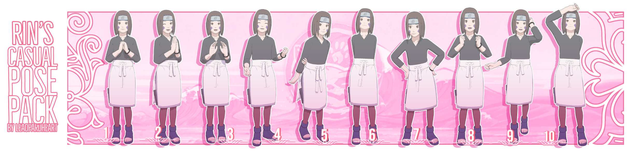 Rin Casual Poses DL by LeaopardHeart on DeviantArt