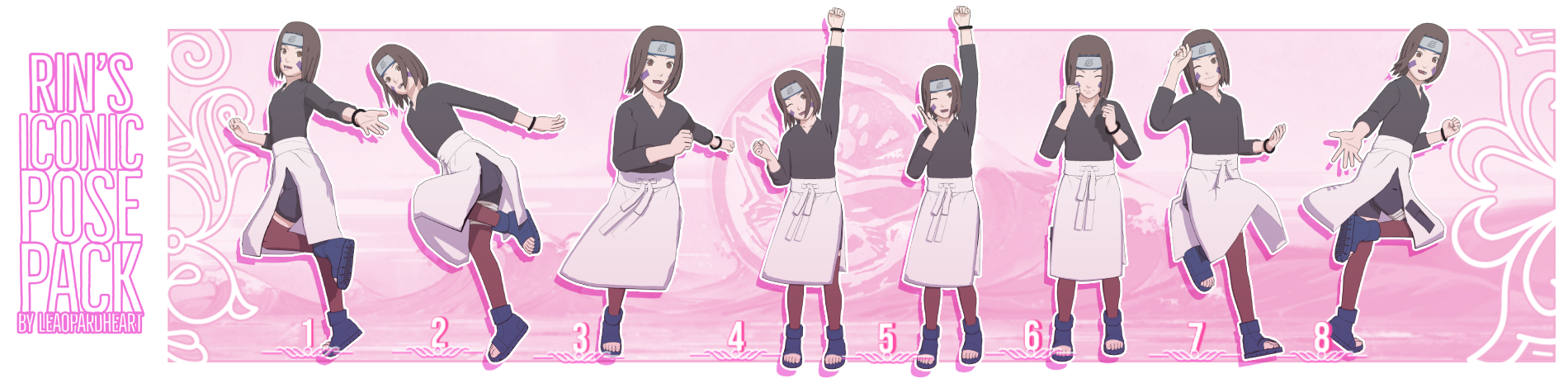 Rin Iconic Poses DL by LeaopardHeart on DeviantArt