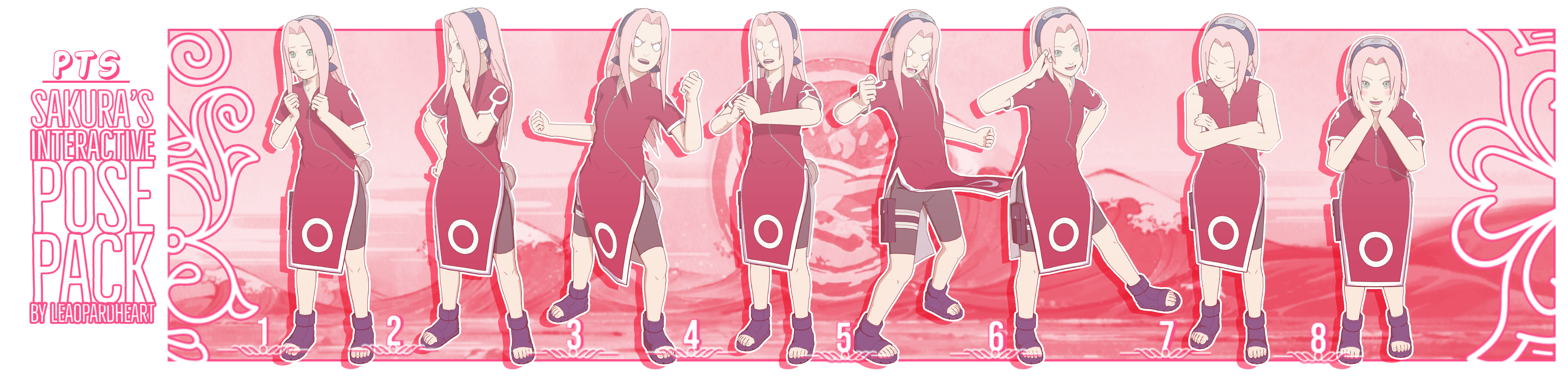 Sakura PTS Interactive Pose Pack DL [MMD] by LeaopardHeart on DeviantArt