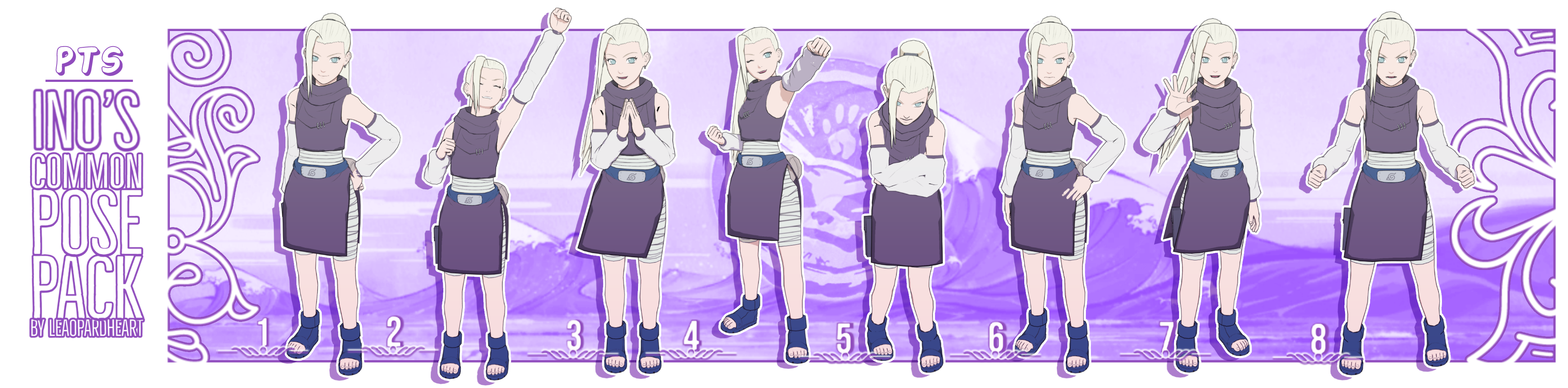 Ino PTS Common Pose Pack DL by LeaopardHeart on DeviantArt