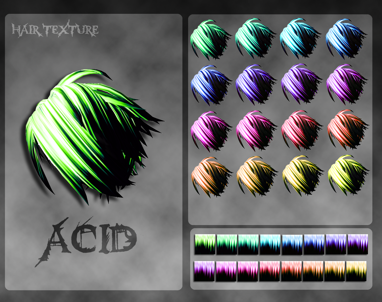 MMD Acid Hair Texture by Xoriu on DeviantArt